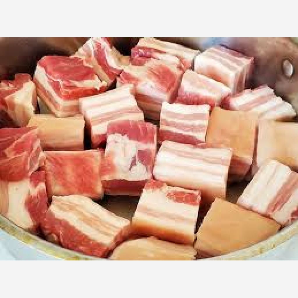 Pork Belly (Cubes) (500G) - Chicken | Best Pork | Mutton | Fish | Eggs